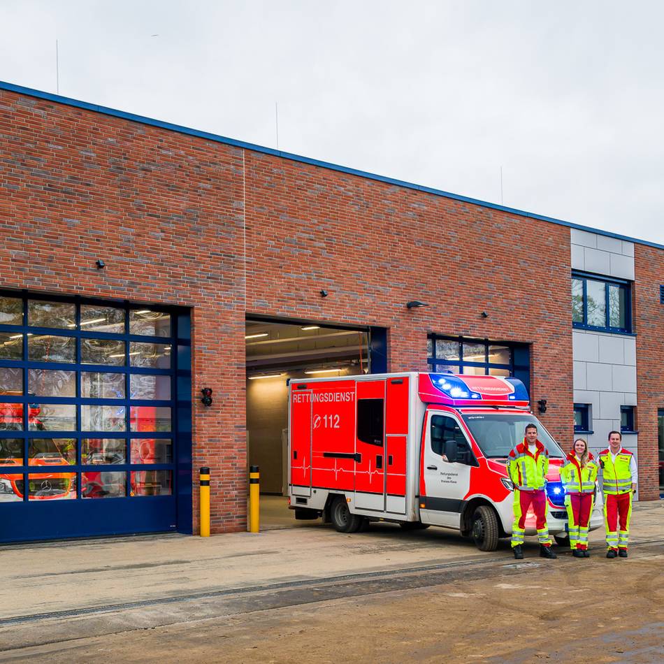 Kreis Kleve nimmt neue Rettungswache in Kerken-Eyll in Betrieb
