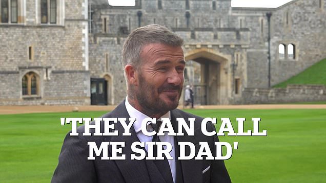 David Beckham says his kids can call him 'Sir Dad'