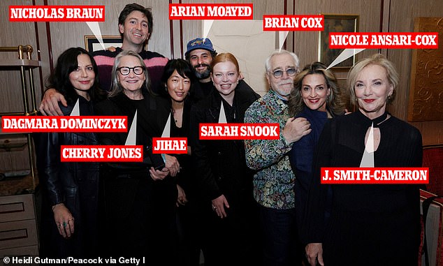 Succession reunion as Sarah Snook is supported by on-screen dad Brian ...