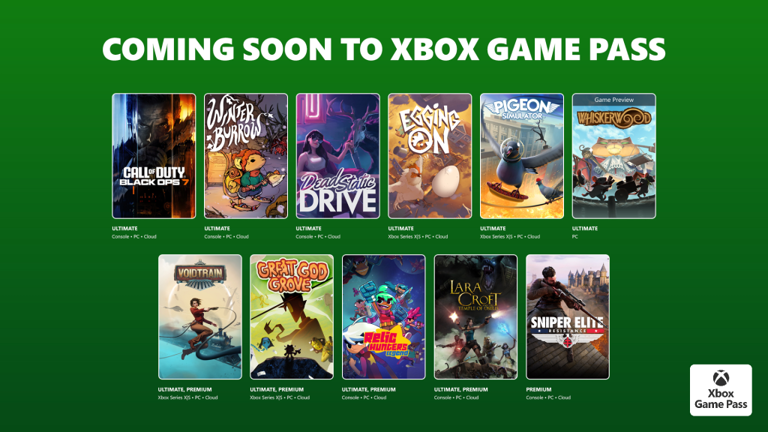 Xbox adds 10 more to Game Pass in November Wave One