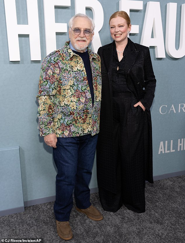 Succession reunion as Sarah Snook is supported by on-screen dad Brian ...