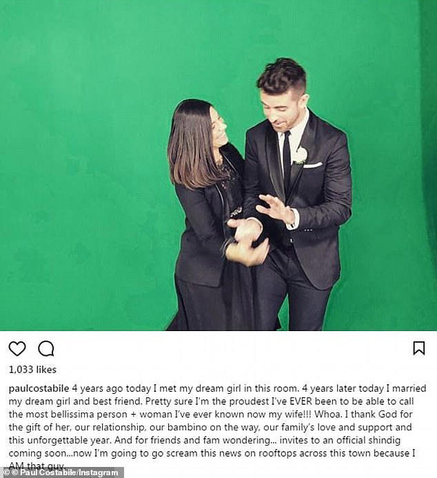 Christina Perri files for divorce from husband Paul Costabile after ...