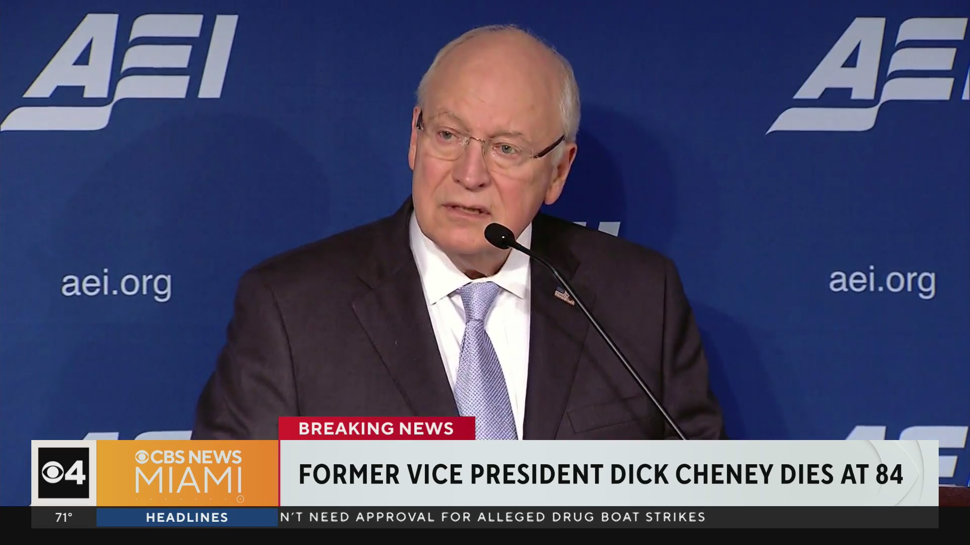 Former Vice President Dick Cheney dies at 84