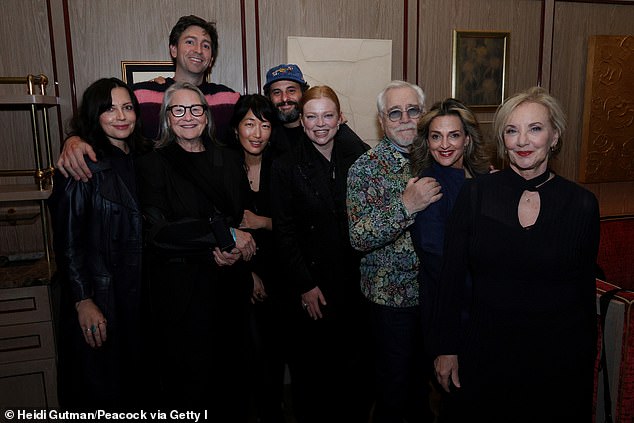 Succession reunion as Sarah Snook is supported by on-screen dad Brian ...