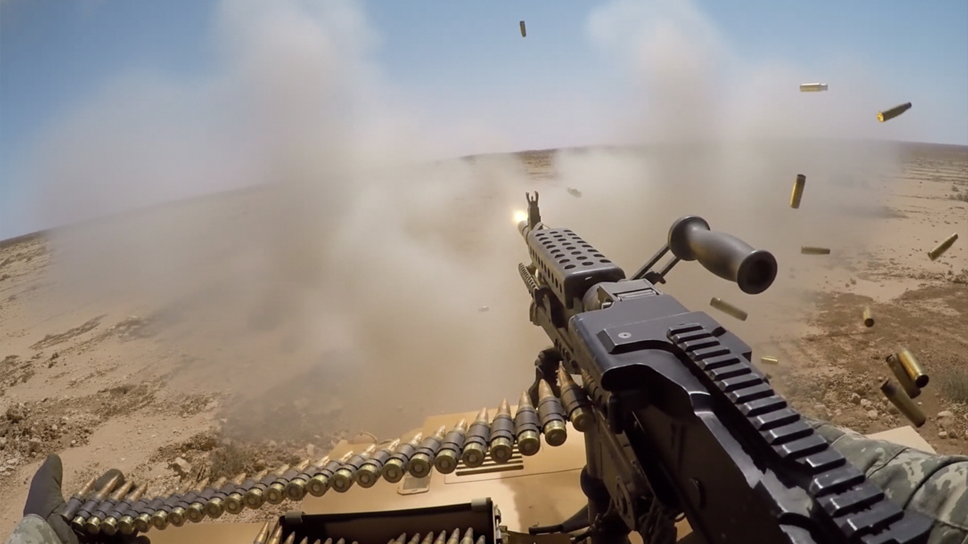 POV of US Army Soldier Live Fire Training in Africa