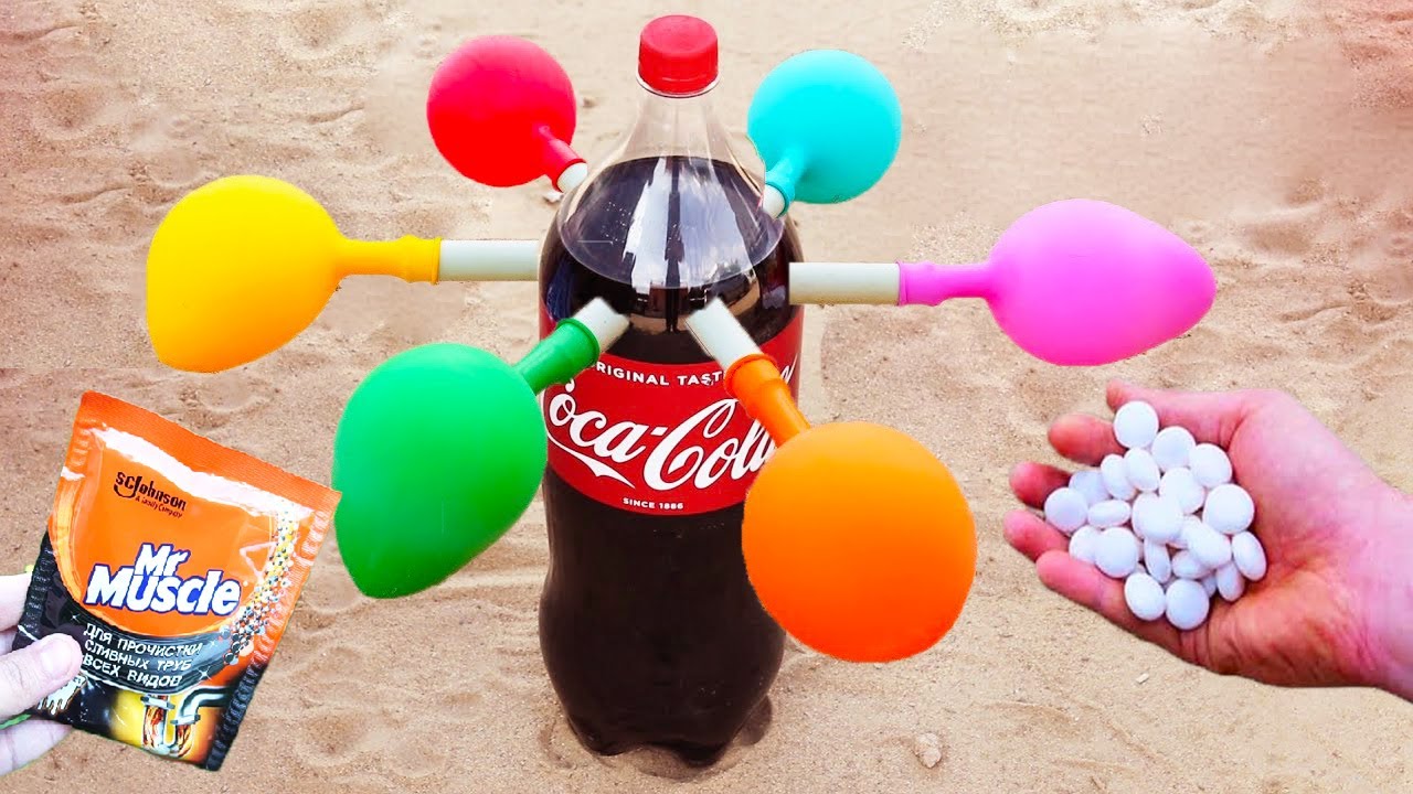 Top 50 experiments: Coca-Cola vs Mentos vs Mr Muscle