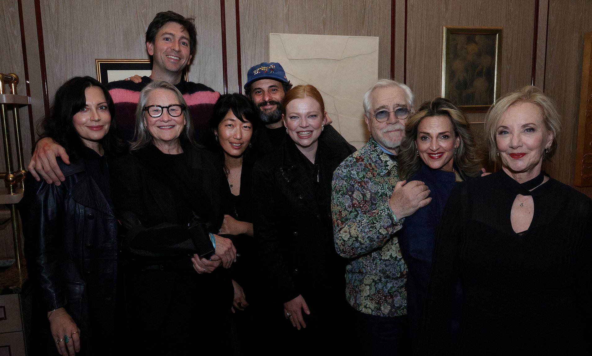 Succession reunion as Sarah Snook is supported by on-screen dad Brian ...