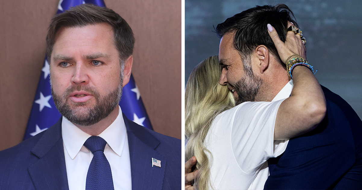 JD Vance and Erika Kirk’s intimate hug stuns internet