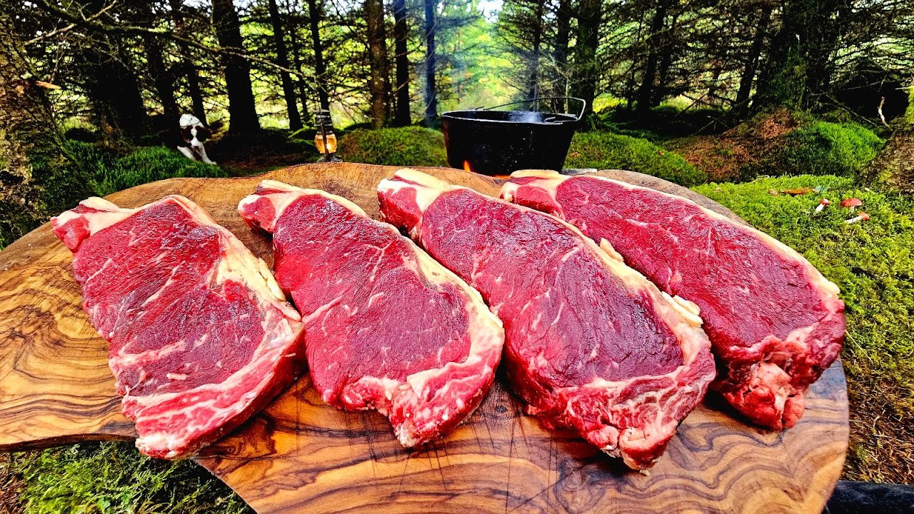 ASMR cooking - crispy steak fries with perfect flavor