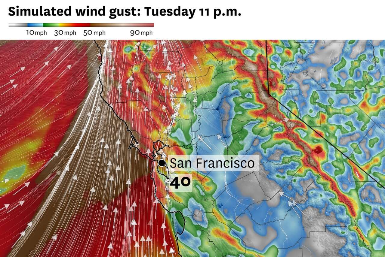 Bay Area weather: Here's a timeline for when rain, wind will be strongest