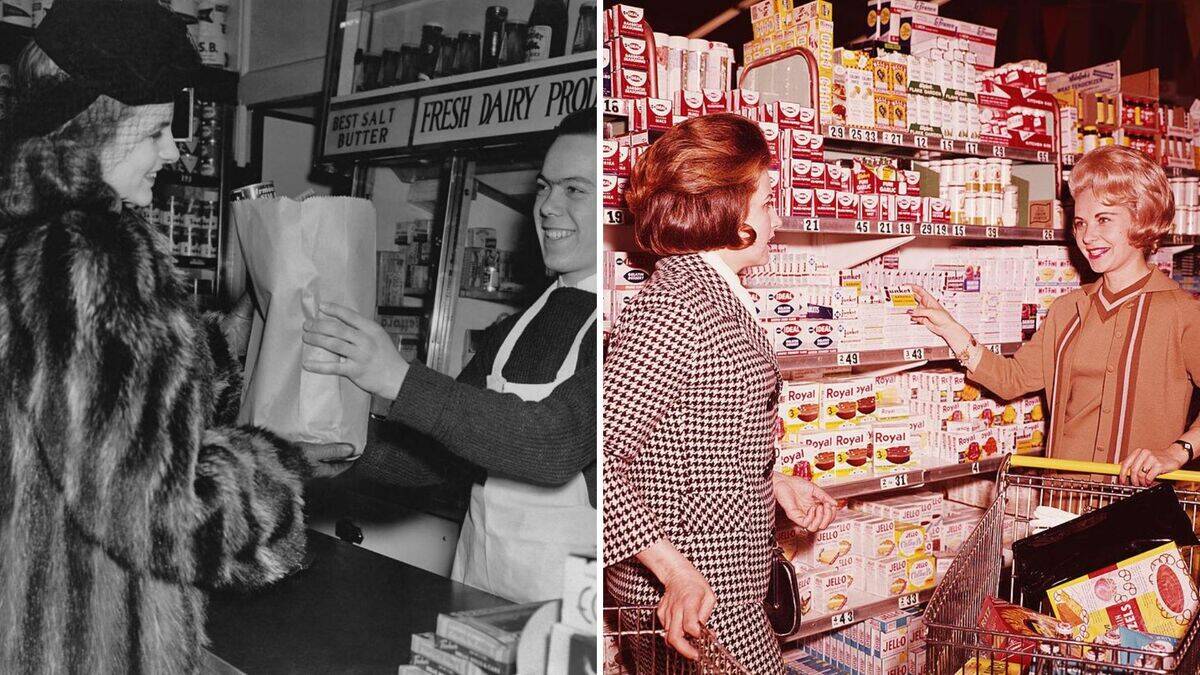 Rare vintage photos that show grocery stores of the past