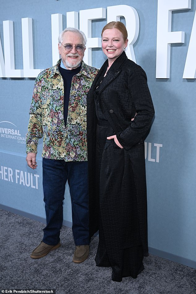 Succession reunion as Sarah Snook is supported by on-screen dad Brian ...