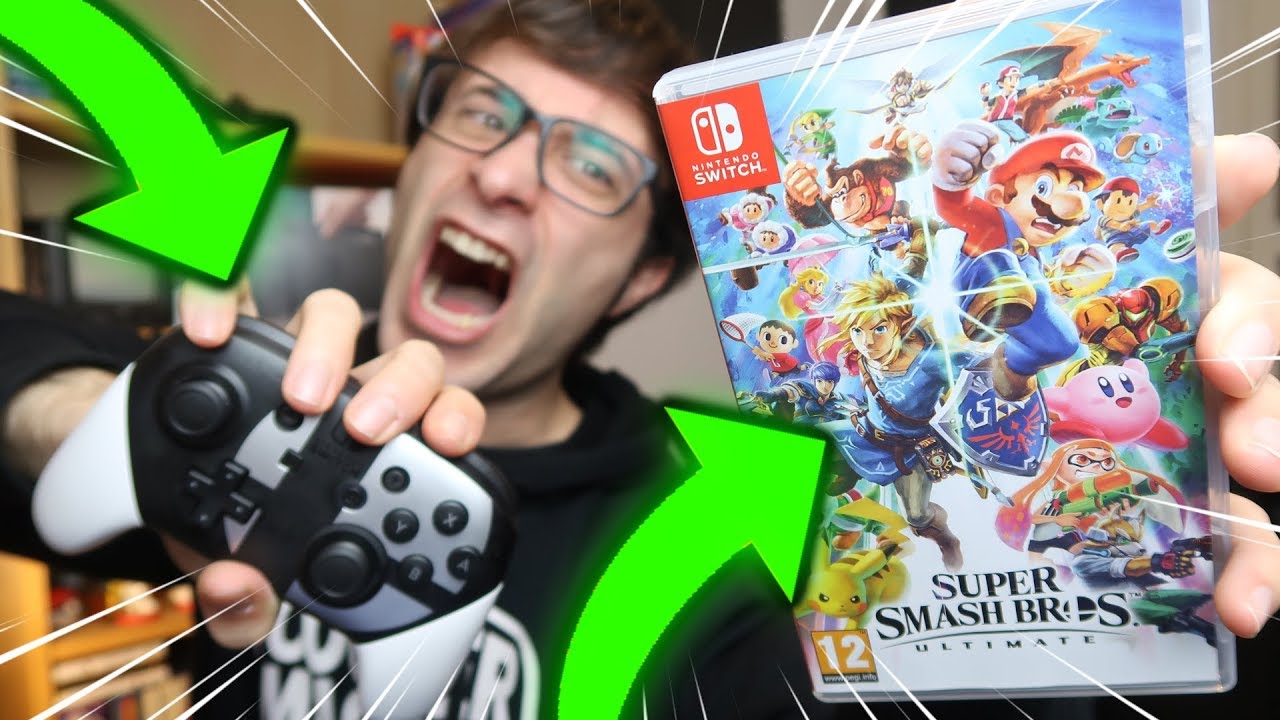Ya tengo Super Smash Bros Ultimate con Mando Pro Edition 😱 unboxing y ...