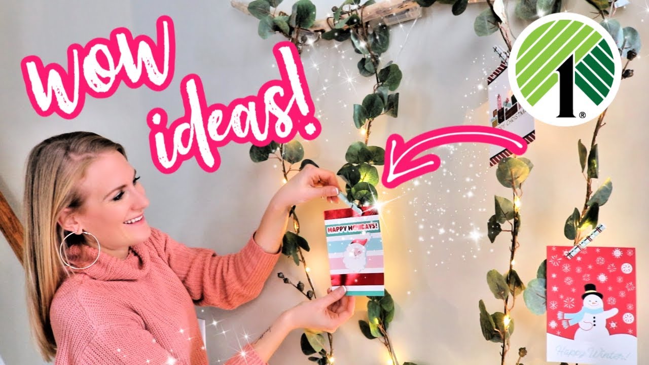 Dollar store ideas!💚 Organize & display all those Christmas cards ...