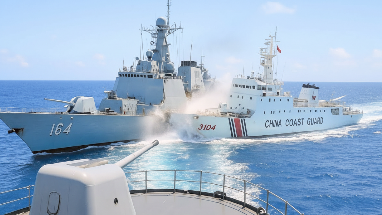 How China’s $1 Billion Destroyer Slammed Its Own Coast Guard