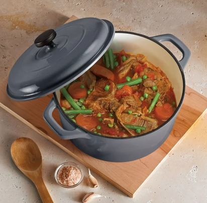 This Enameled Cast Iron Cookware Only Looks Like It Came From A Fancy ...
