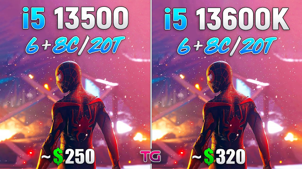 Core i5 13500 vs Core i5 13600K - Test in 10 games
