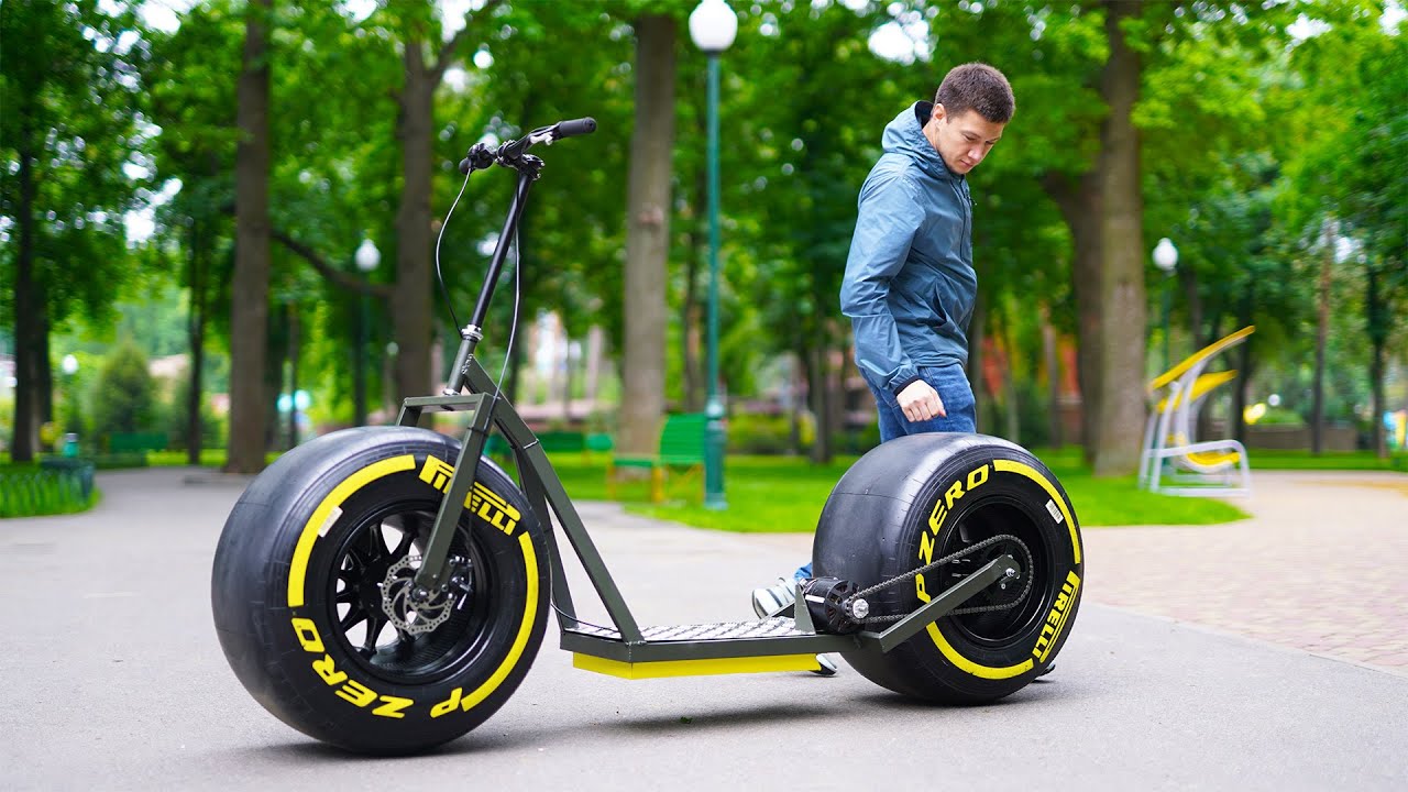 Building a custom electric scooter with real F1 Pirelli tires | Extreme ...
