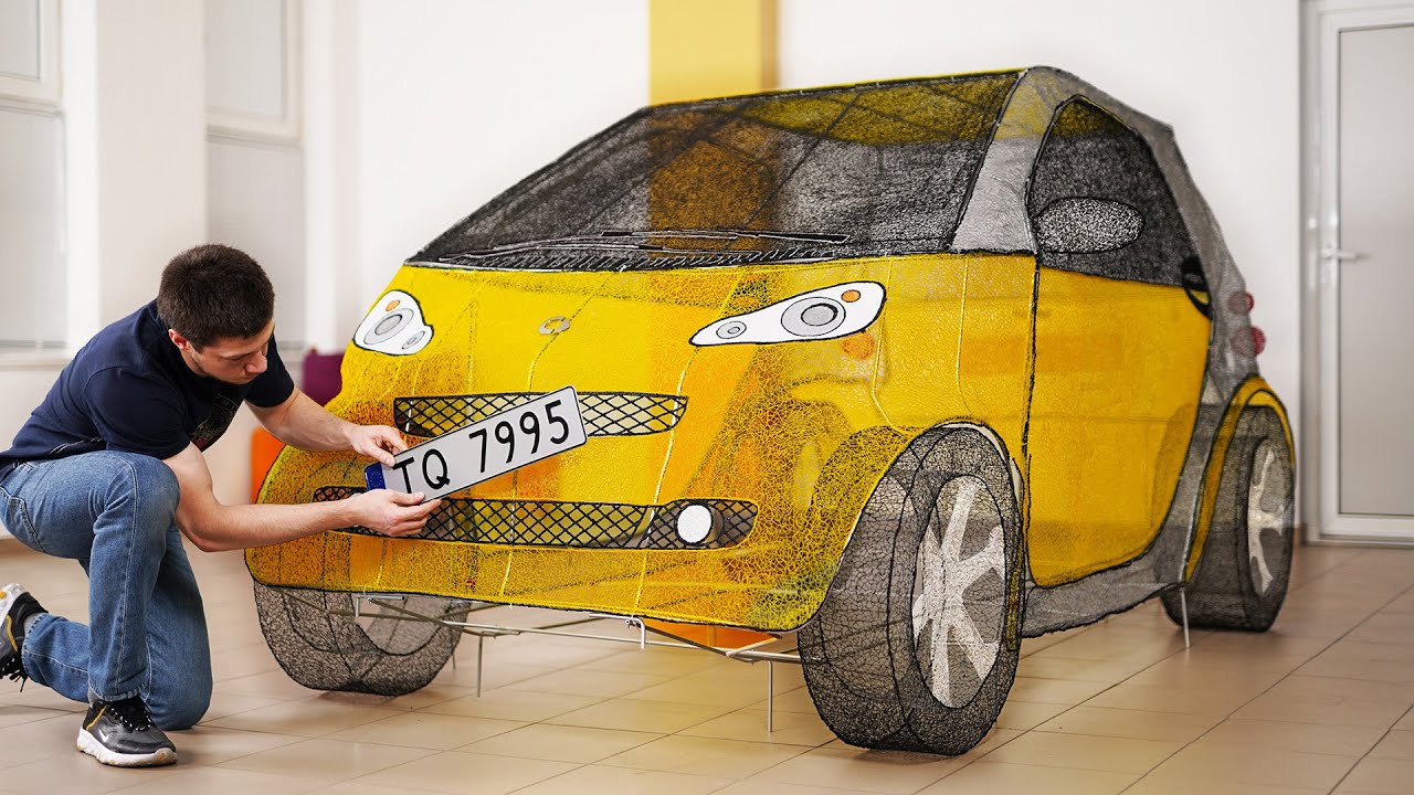 Building a life-sized smart car with a 3D pen! Part 3 – Bodywork ...