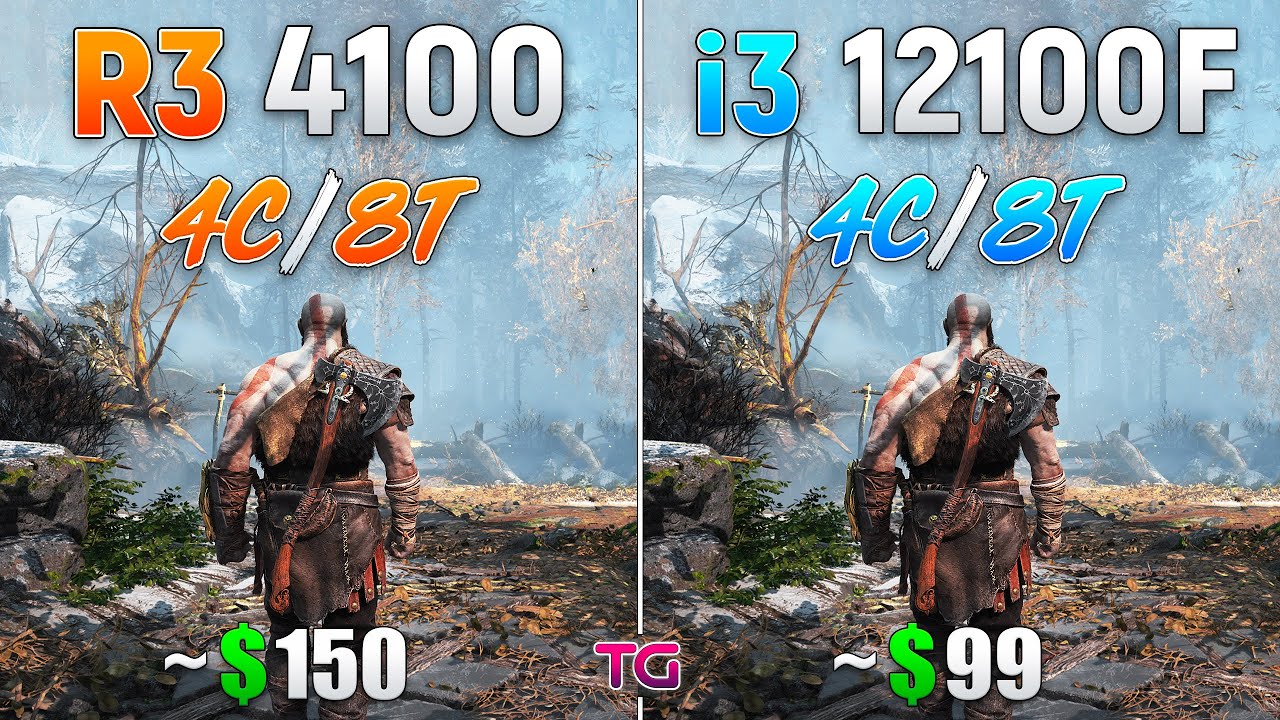 Ryzen 3 4100 vs Core i3 12100F - Test in 10 games