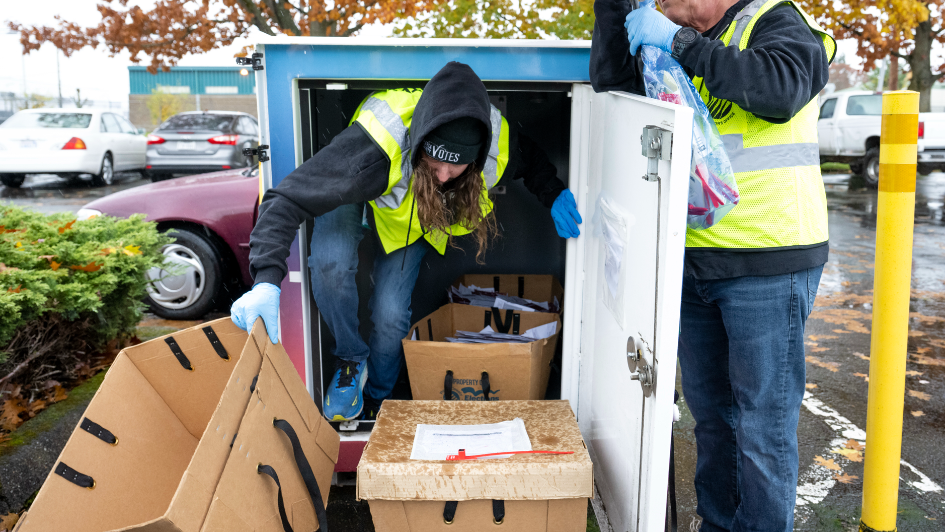 Watch: A ballot's journey from drop box to Pierce County elections center