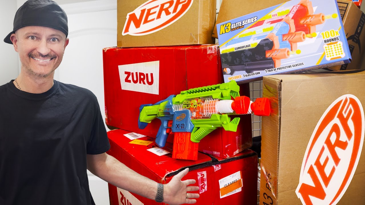 NERF mystery boxes - noob unboxing!