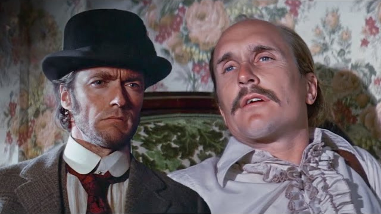 Joe Kidd meets his mysterious benefactor (Clint Eastwood) - Joe Kidd