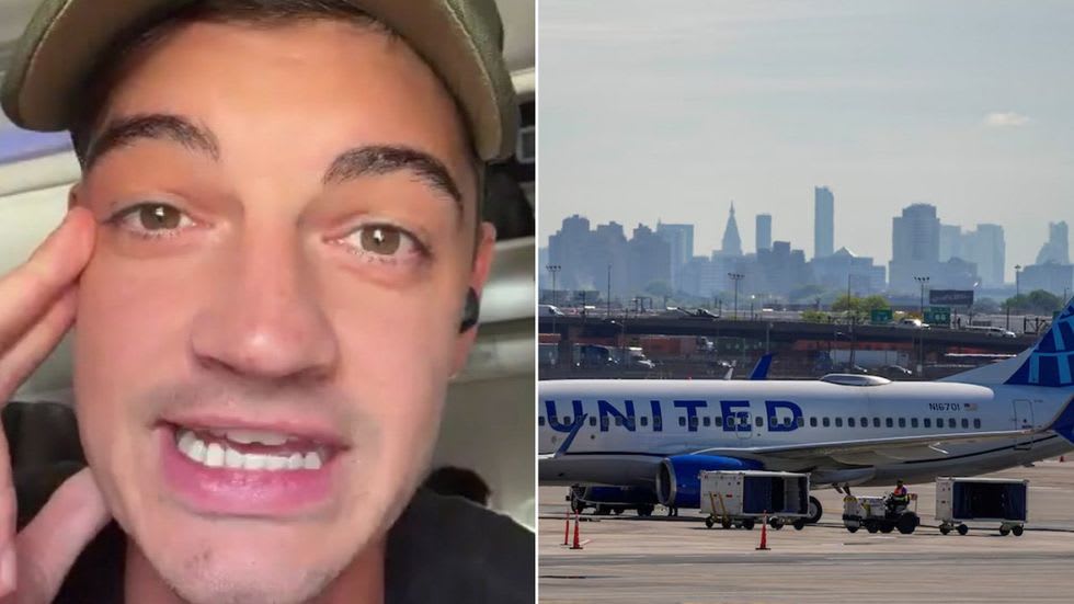 GB News star STRANDED on runway as all flights at major US airport ...