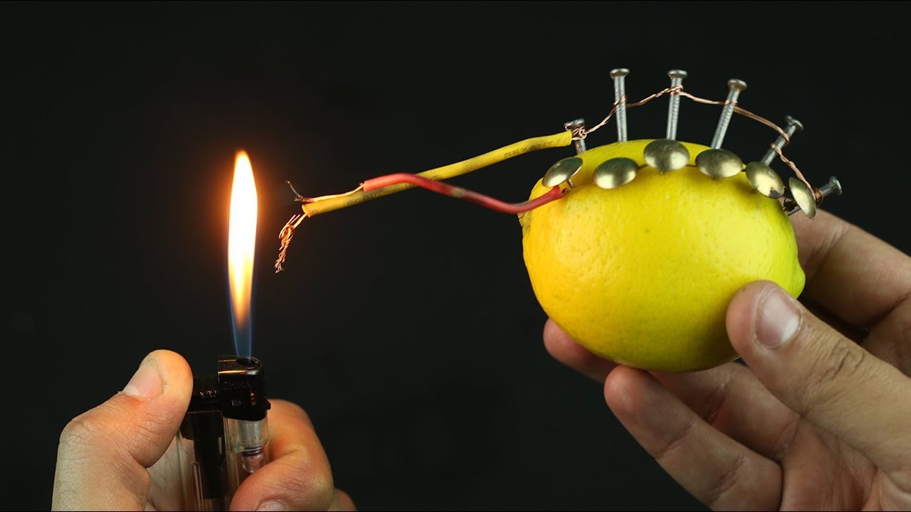Woow! How To Start Fire With Lemon!