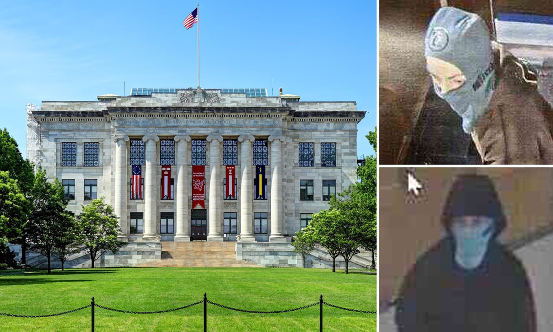 Two masked men arrested over explosion at Harvard Medical School