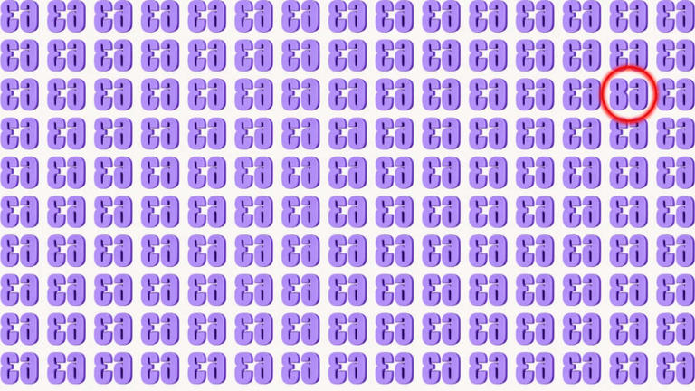 Optical illusion: Can you spot the inverted ‘68’ among inverted 63s in ...