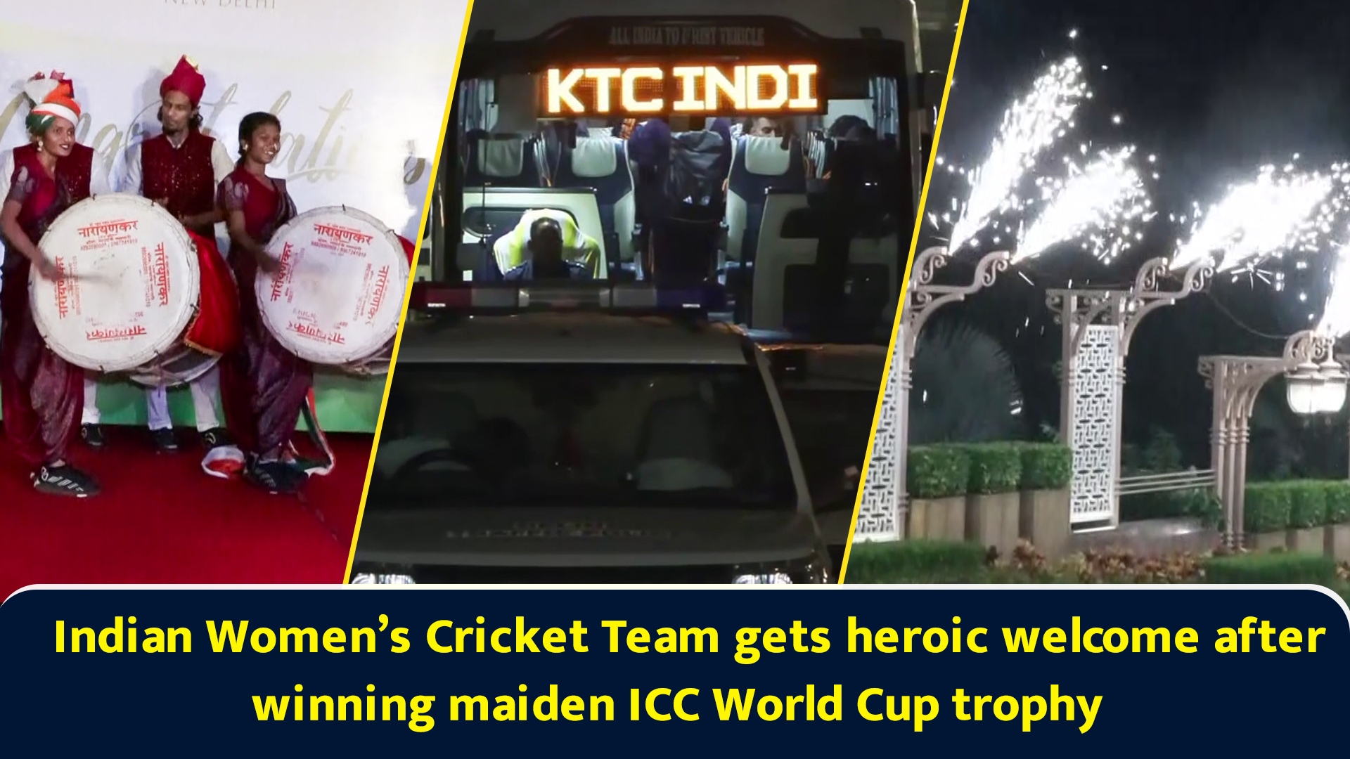 Indian Women’s Cricket Team gets heroic welcome after winning maiden ...