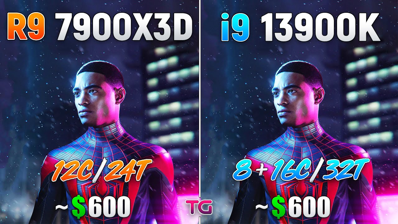 Ryzen 9 7900X3D vs Core i9 13900K - Test in 10 games