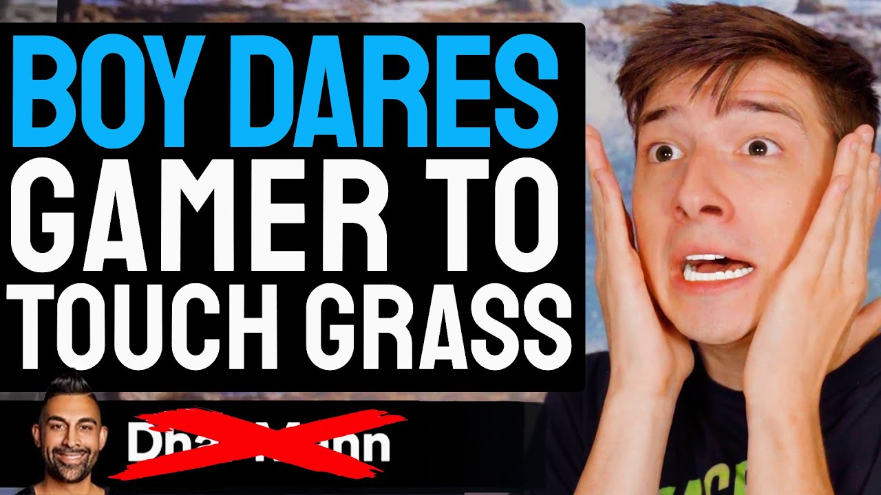 Boy dares gamer to touch grass, they live to regret it | Dhar Mann parody