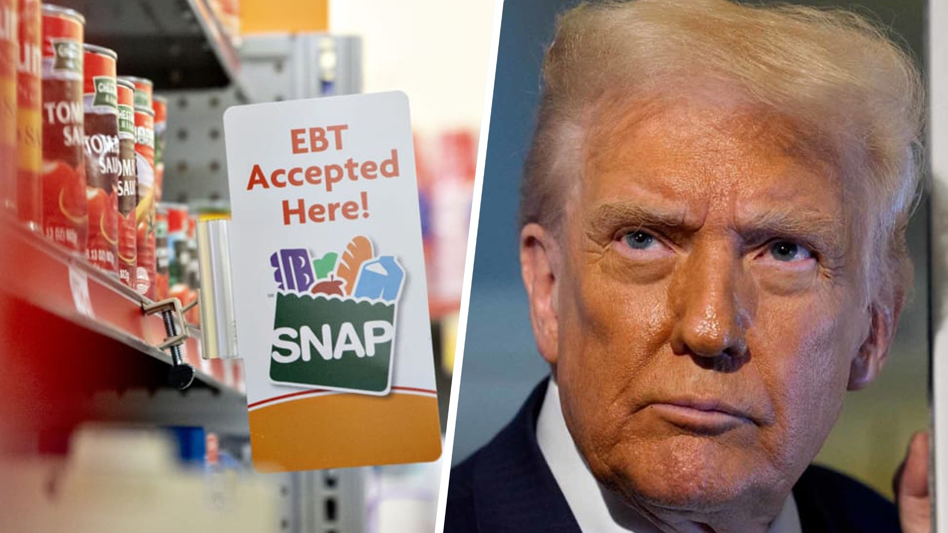 Trump says SNAP benefits 'will be given only' when government reopens