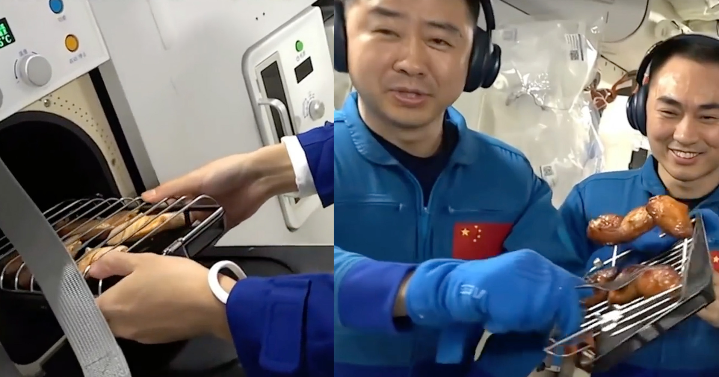 China Installs Oven in Space Station, Astronauts Enjoy Succulent ...