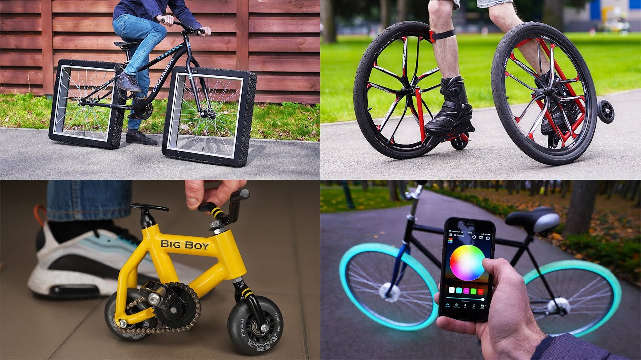 5 wild DIY bikes: square wheels, monowheel skates & glowing rides!