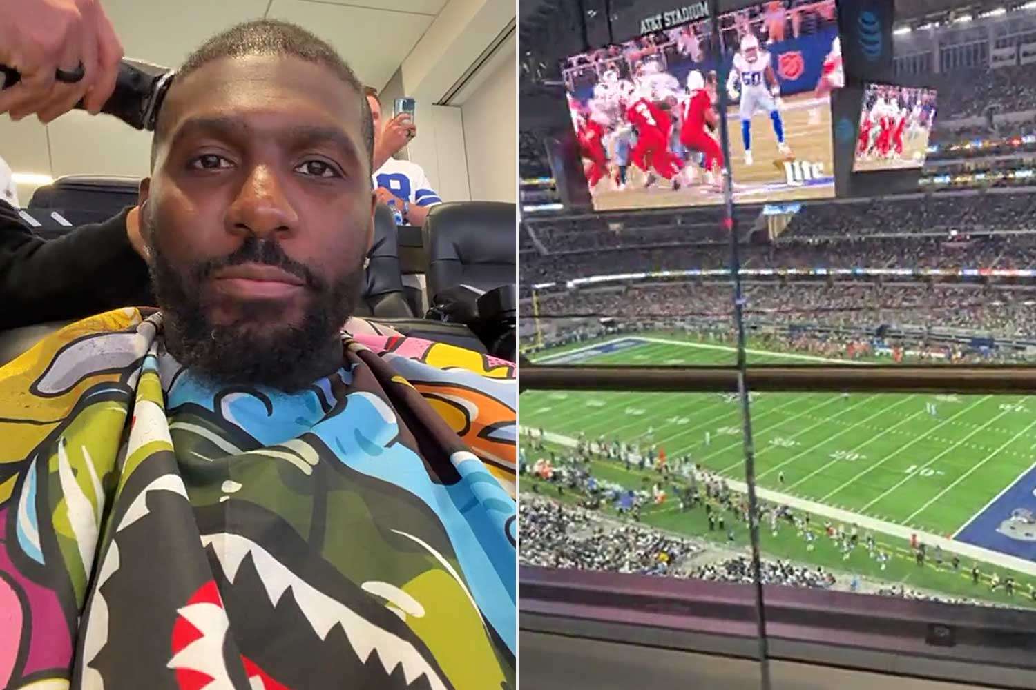 Former Cowboys Star Dez Bryant Gets His Hair Cut Midway Through Their ...