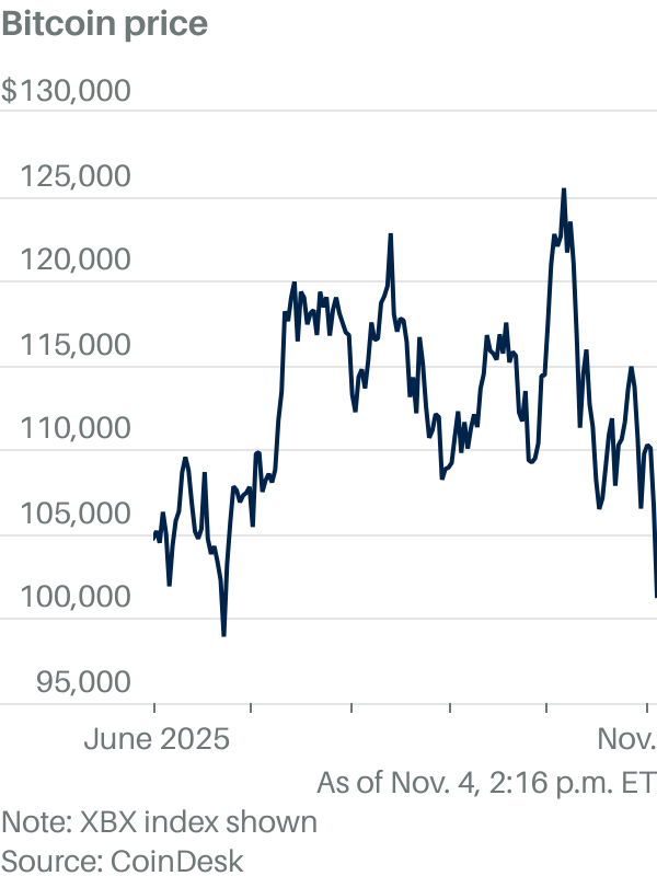Bitcoin Price Falls Below $100K. Why the Crypto Is Dropping Today.