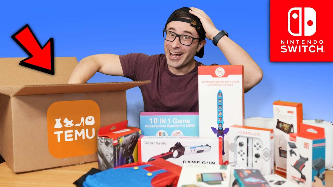 🔥 La caja más épica de accesorios para Nintendo Switch en Temu