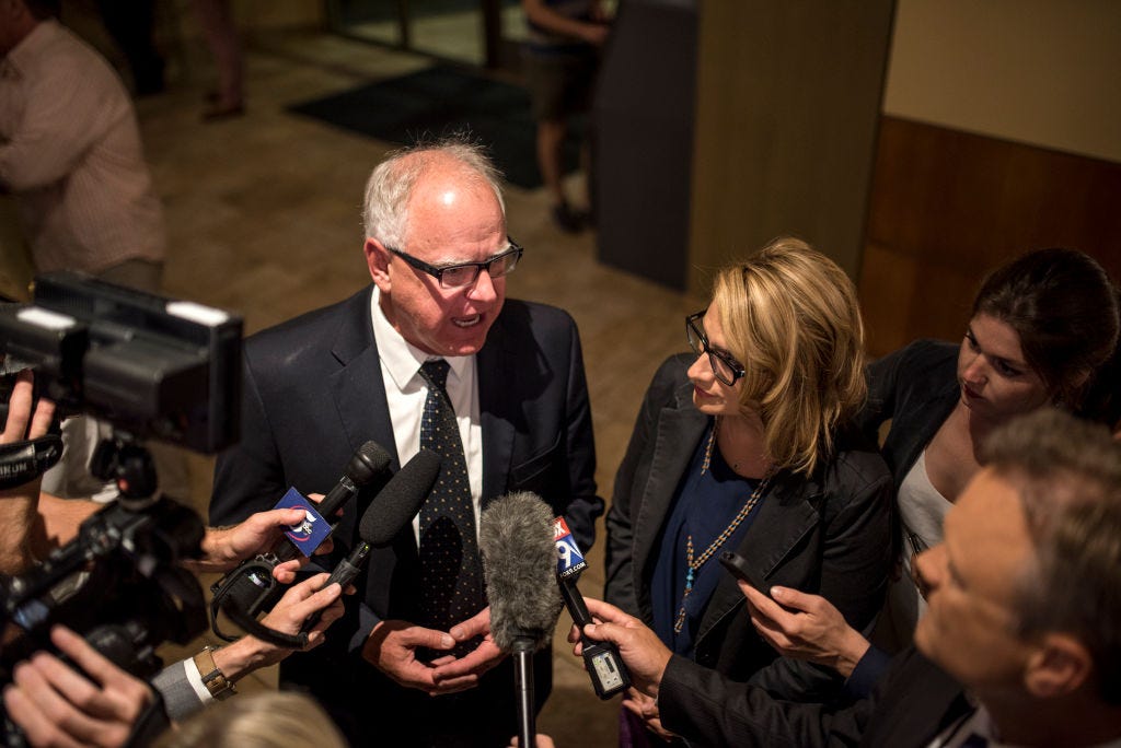 Legislative audit of Governor Tim Walz's office finds late payments ...