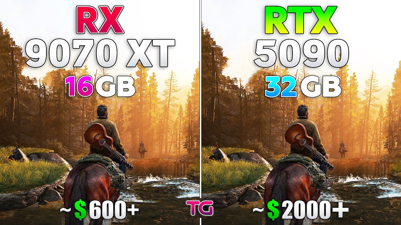 RX 9070 XT vs RTX 5090 - Comparison in 11 games | 4K
