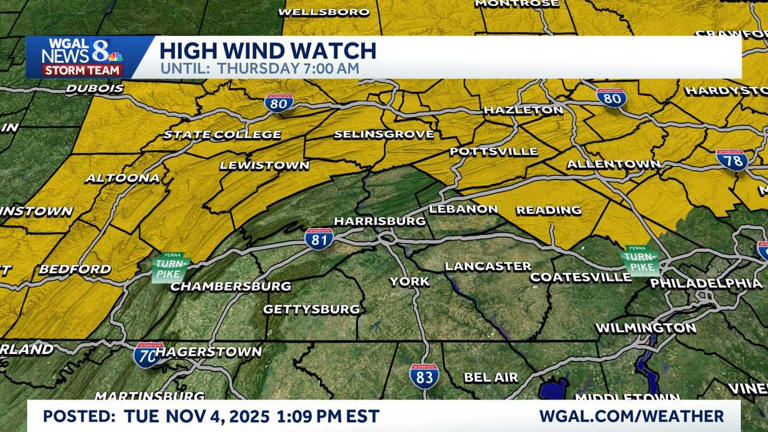 STRONG GUSTS EXPECTED | Wind advisory, high wind watch issued
