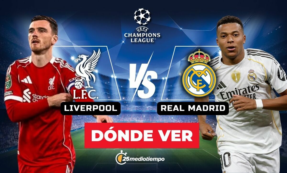 Liverpool vs. Real Madrid EN VIVO. Partido J4 de Champions League 2025 HOY