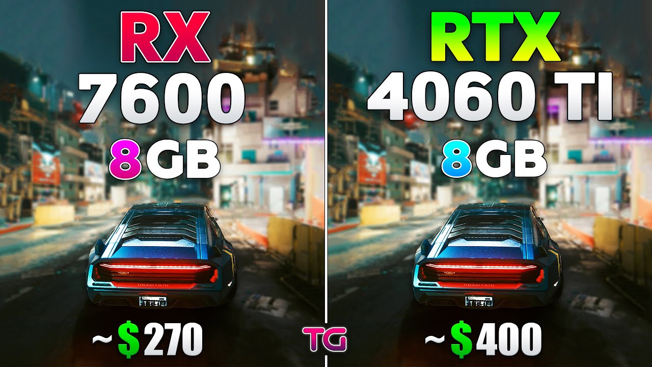 RX 7600 vs RTX 4060 Ti - Test in 10 games