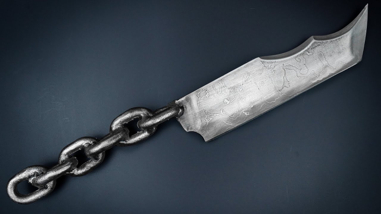 Brutal Knife Restoration | Chain Handle Transformation
