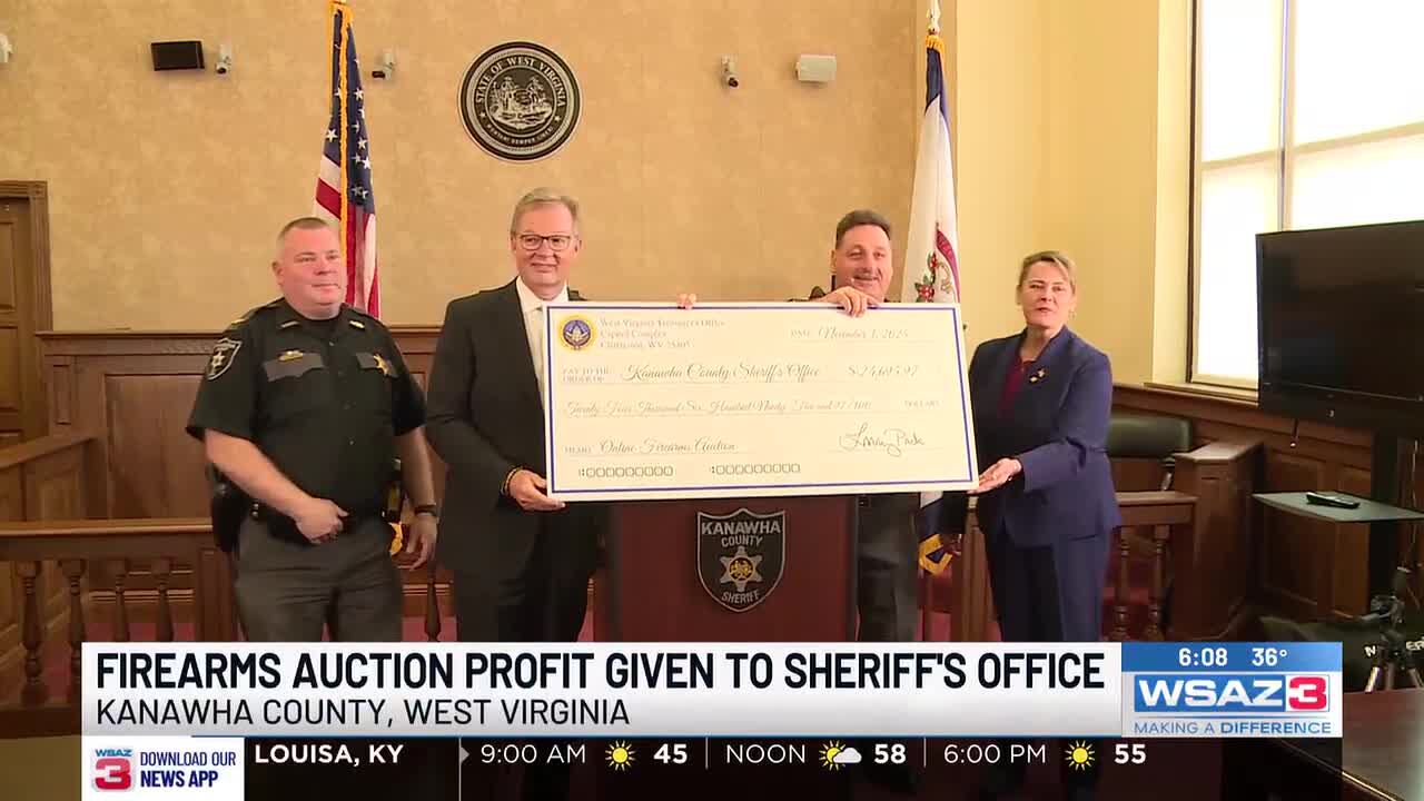 Firearms auction profit given to sheriff’s office