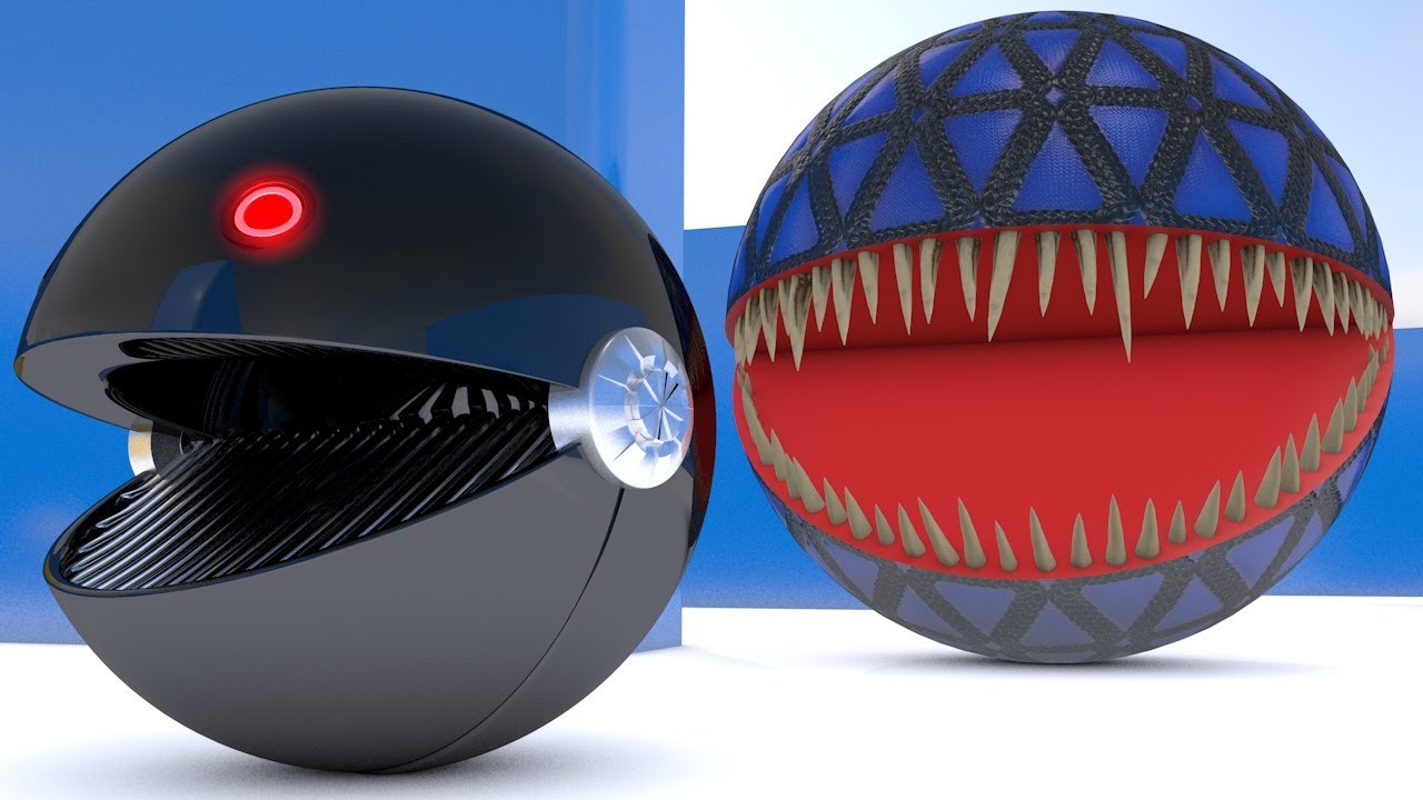 Robot Pacman vs Blue Monster Pacman