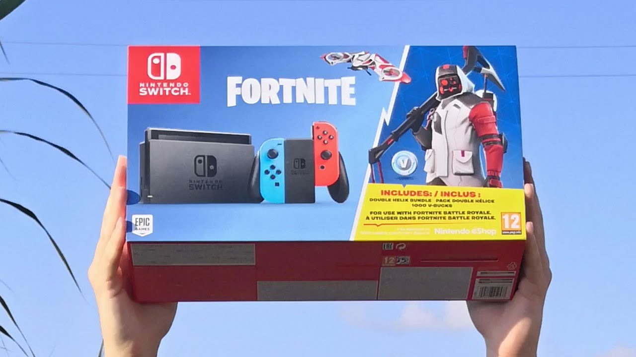 🔥 Fortnite pack Nintendo SWITCH 🔥 unboxing skin double helix