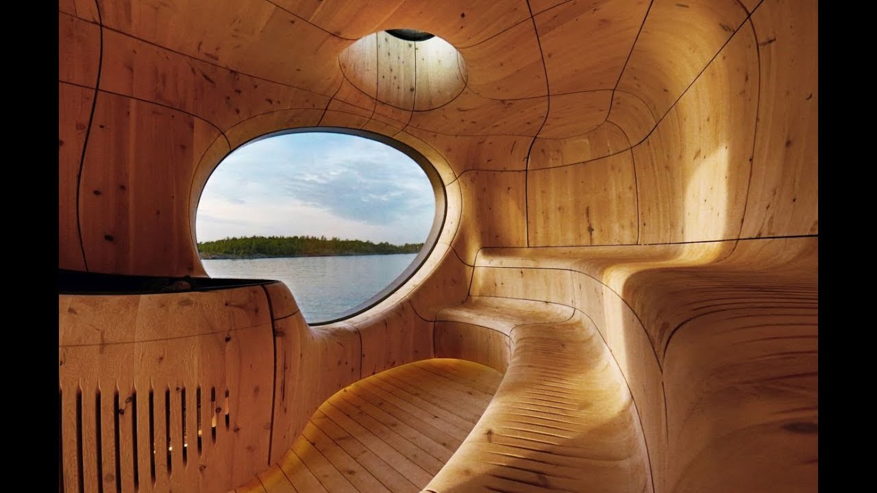 Cool saunas let steam lovers sweat it out in style